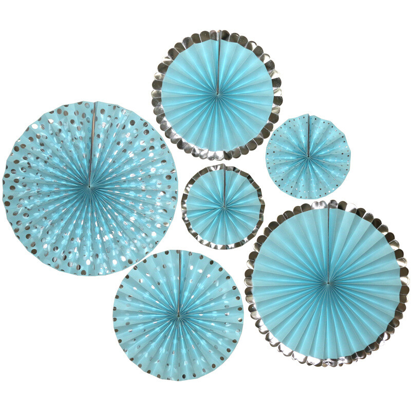 Mixed Size Hanging Paper Fan Round Wheel Paper Fans | eBay