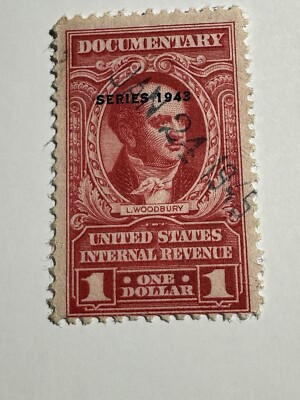 US Internal Revenue Stamp Scott # R373 - $1 Series 1943 Overprint | eBay
