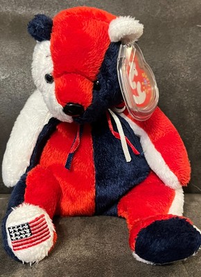 Ty Beanie Baby Patriot the Bear DOB May 29, 2000 8421043606 | eBay
