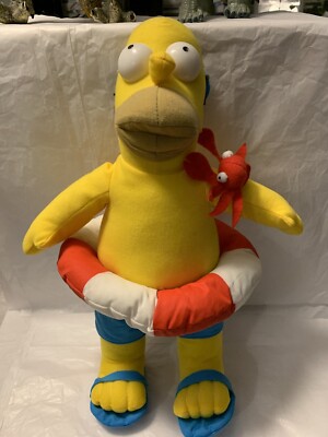 The Simpsons Plush Homer Pool Float Goggles15" Toy Factory | eBay