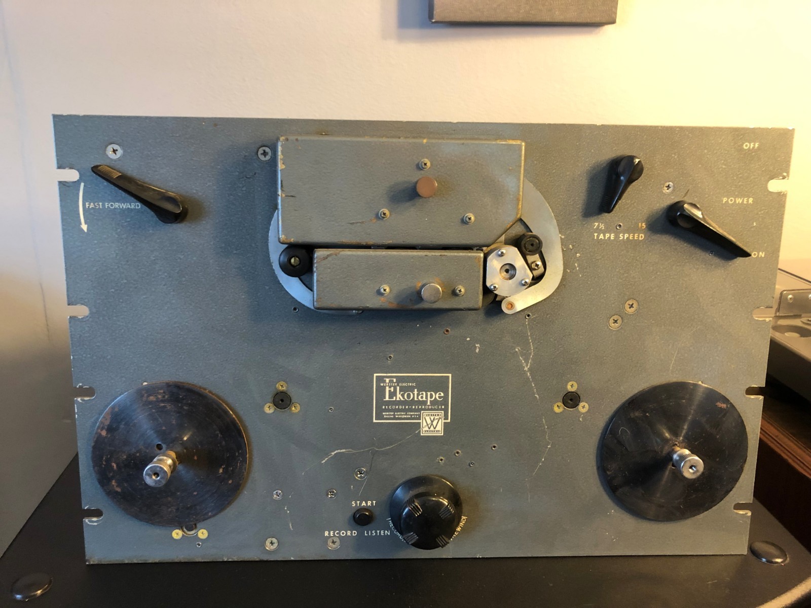 Rare Webster Ekotape Rack-Mount Reel-to-Reel Recorder-Reproducer Bodine ...