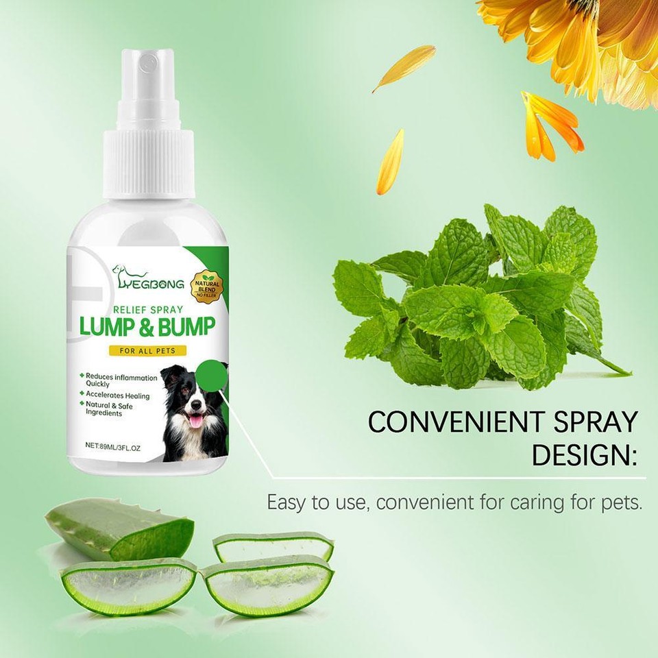 LUMP & BUMP Pet Body Care Spray - 89ml Dog Cat Discomfort Swelling ...