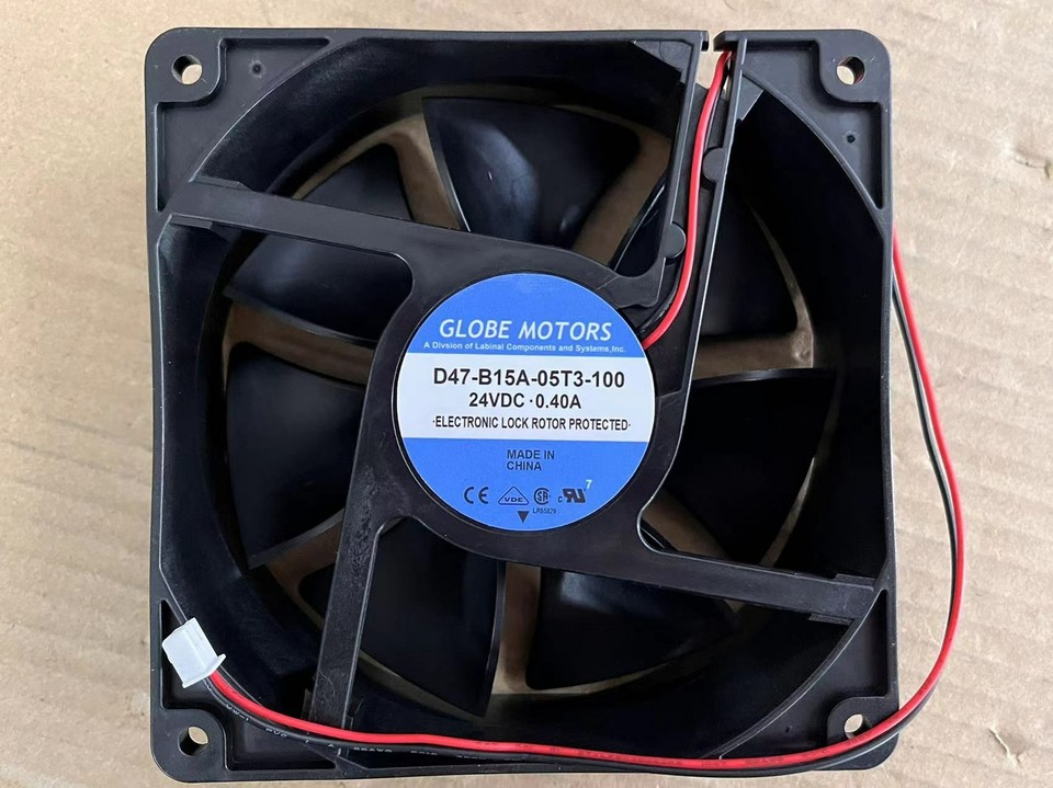 Globe Motors D47-B15A-05T3-100 24V 0.40A 2-wire 12038 12CM inverter ...