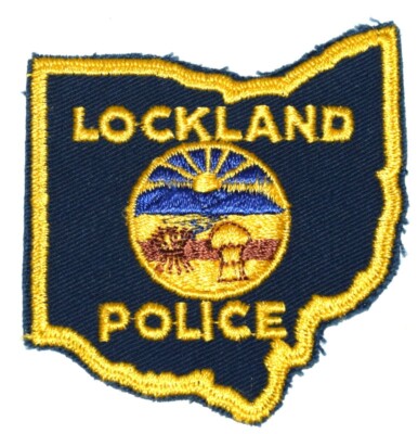 LOCKLAND OHIO OH Sheriff Police Patch – STATE SHAPE –VINTAGE OLD MESH ...