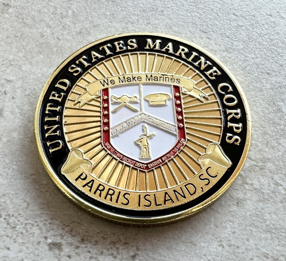 PARRIS ISLAND - USMC RECRUIT DEPOT Challenge Coin | eBay