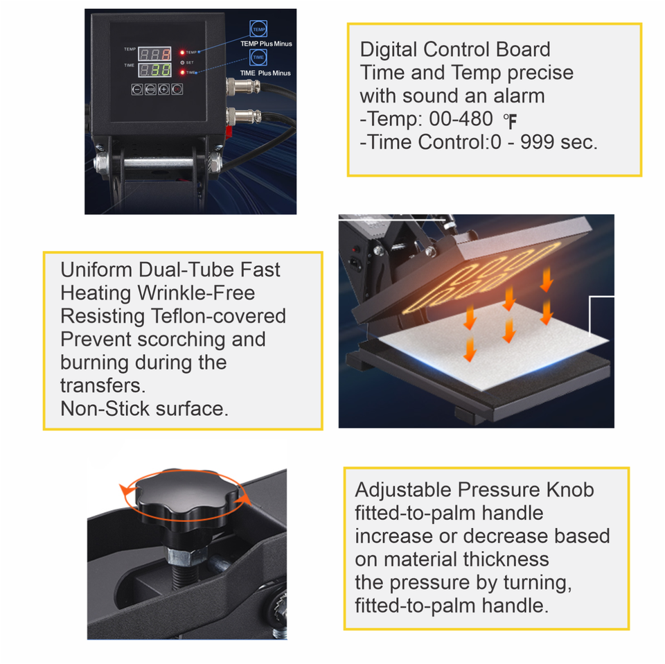 Epson Printer with DTF Film-Powder Print T-Shirt - Heat Press 15x15 ...