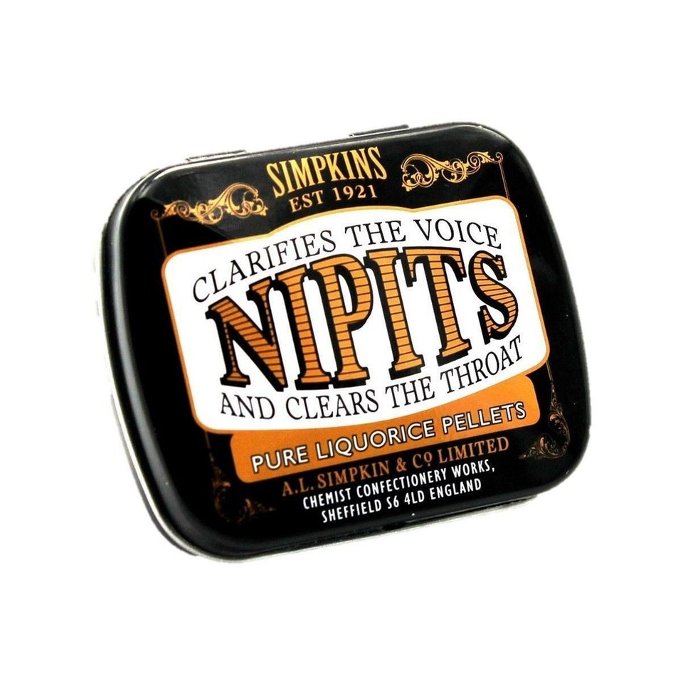 Simpkins Nipits Pellets Pure Liquorice Aniseed Menthol Clarifies Voice ...