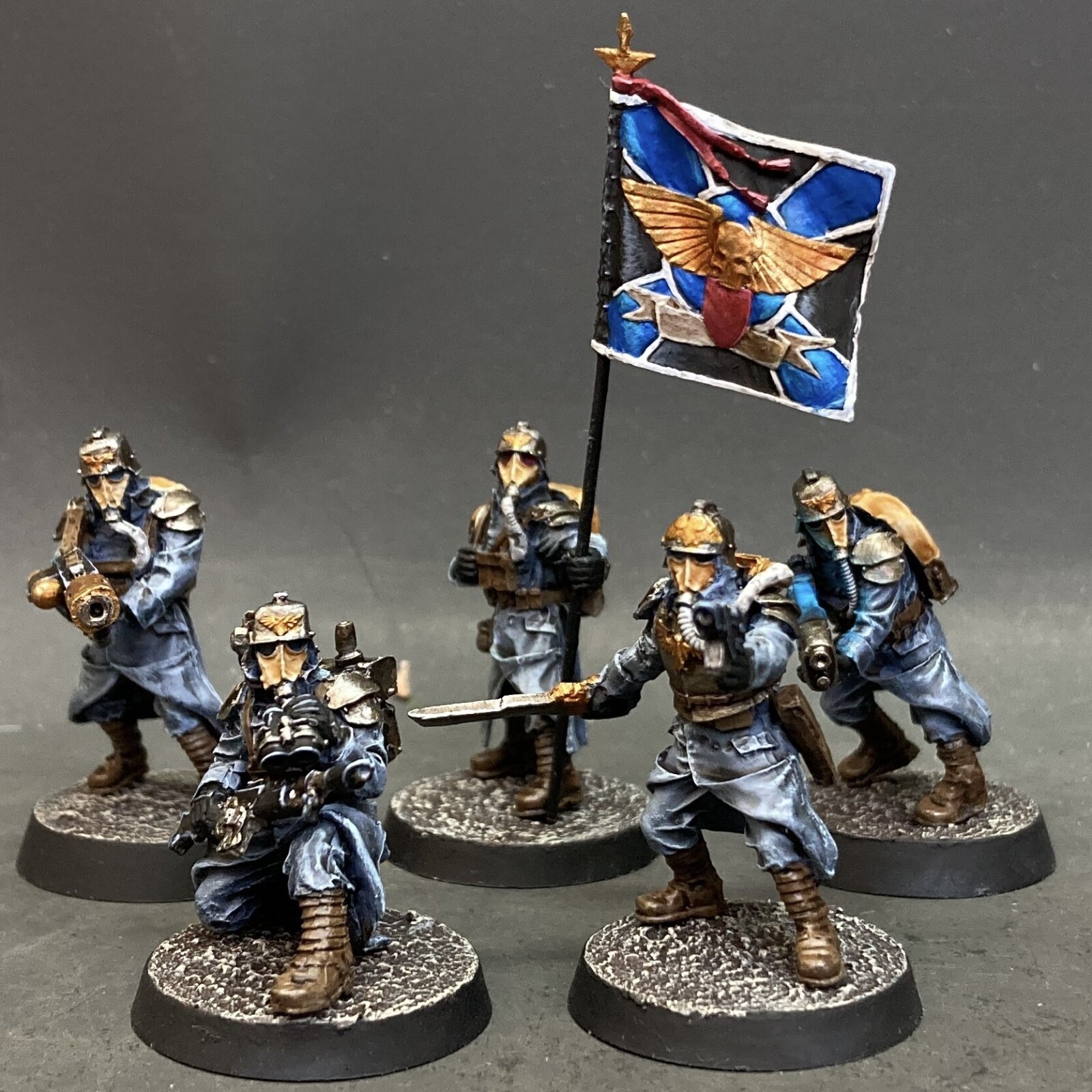 Death Korps of Krieg Command Squad Warhammer 40K FW Presale Painted ...