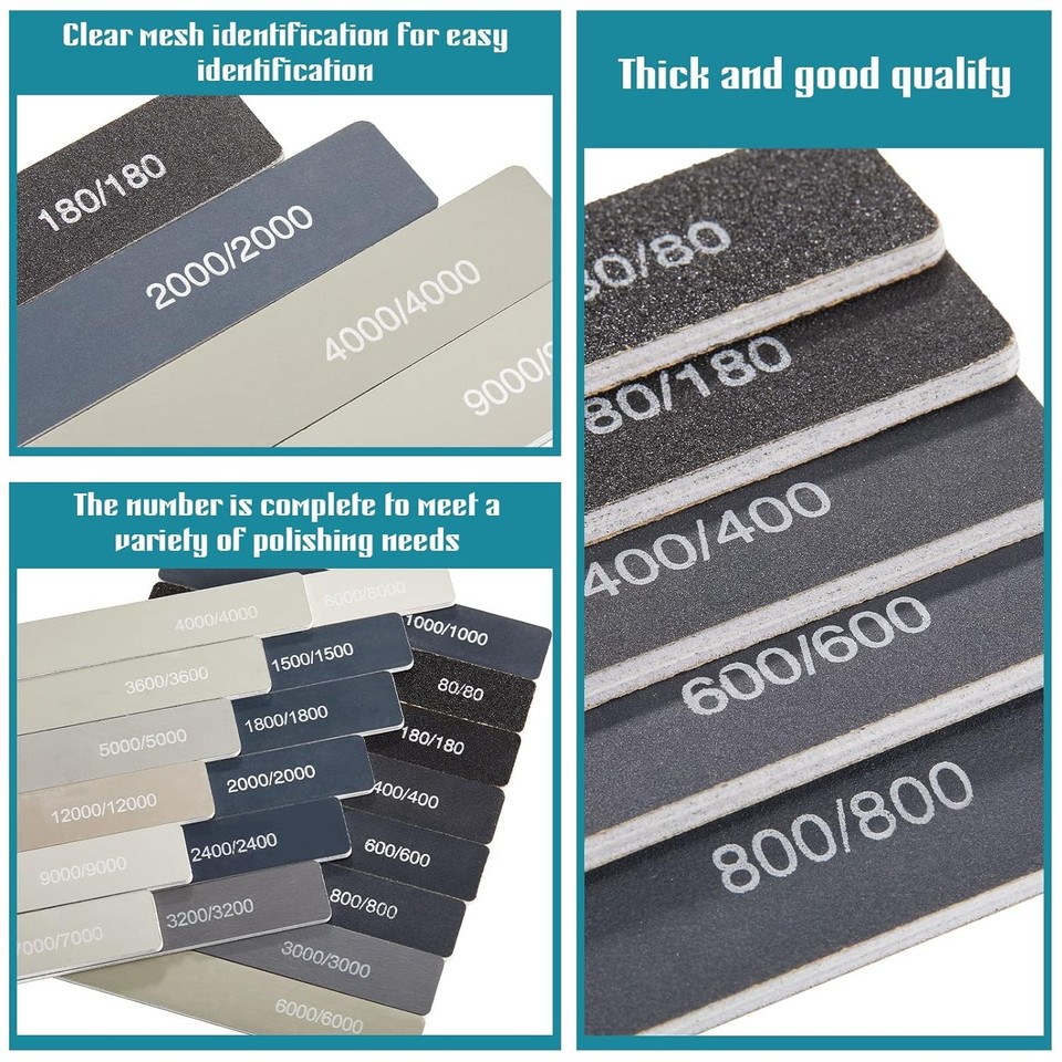 40 Pcs Polishing Sticks Sanding Sticks for Plastic Models Metal ...