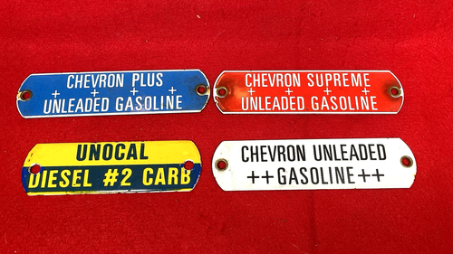 #350 VINTAGE GAS PORCELAIN PUMP SIGNS ORIGINAL NOT REPO | eBay