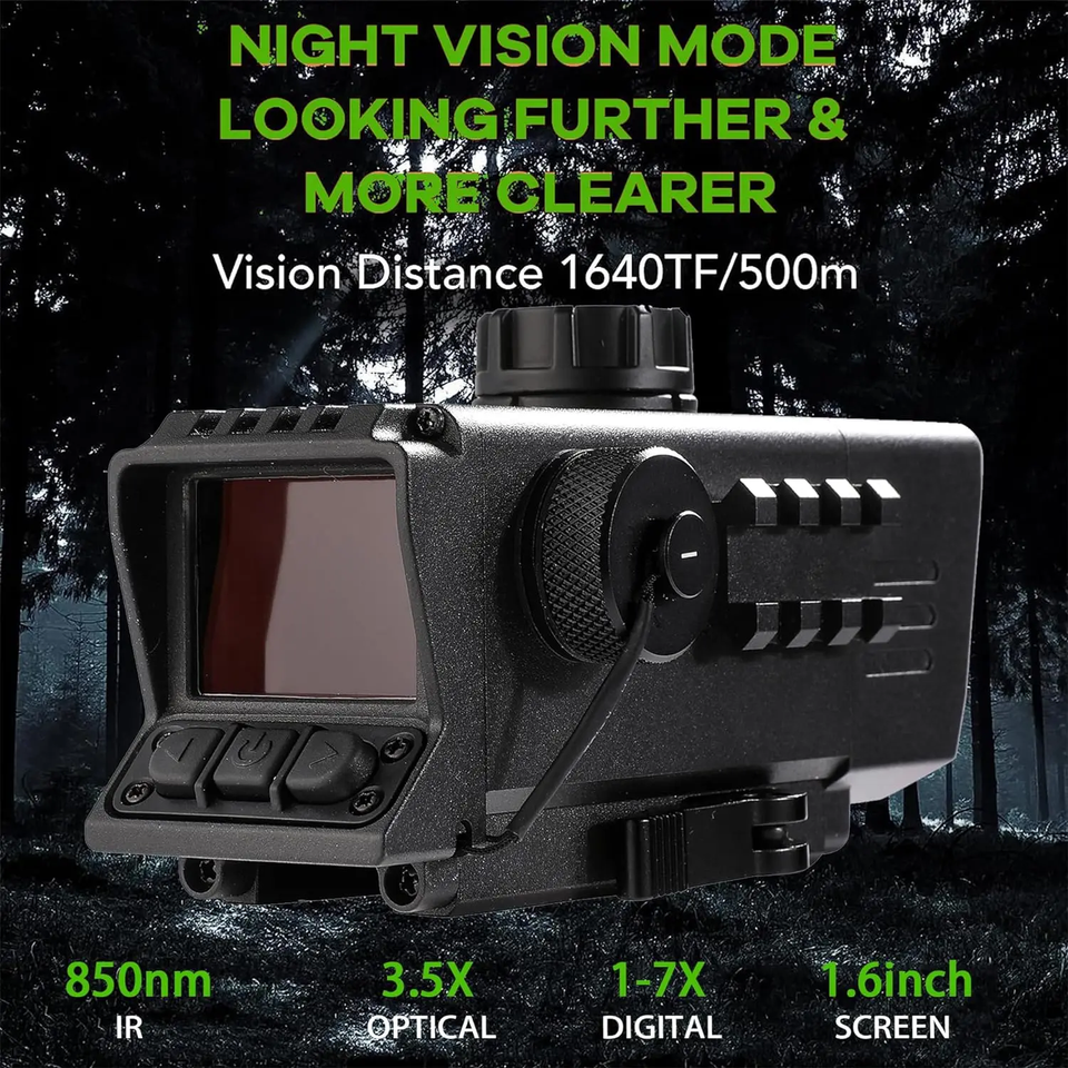 Night Vision Scope MS32 Mount NV Sight Optical 3.5x32 Digital Infrared ...