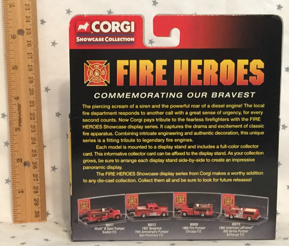 2002 CORGI FIRE HEROES - WC 54 TEXAS VOLUNTEER FIRE SERVICE - NIB (O37 ...