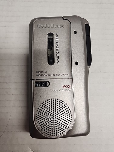 For Parts Repair Radio Shack Micro 43 Microcassette Player Recorder Vox ...