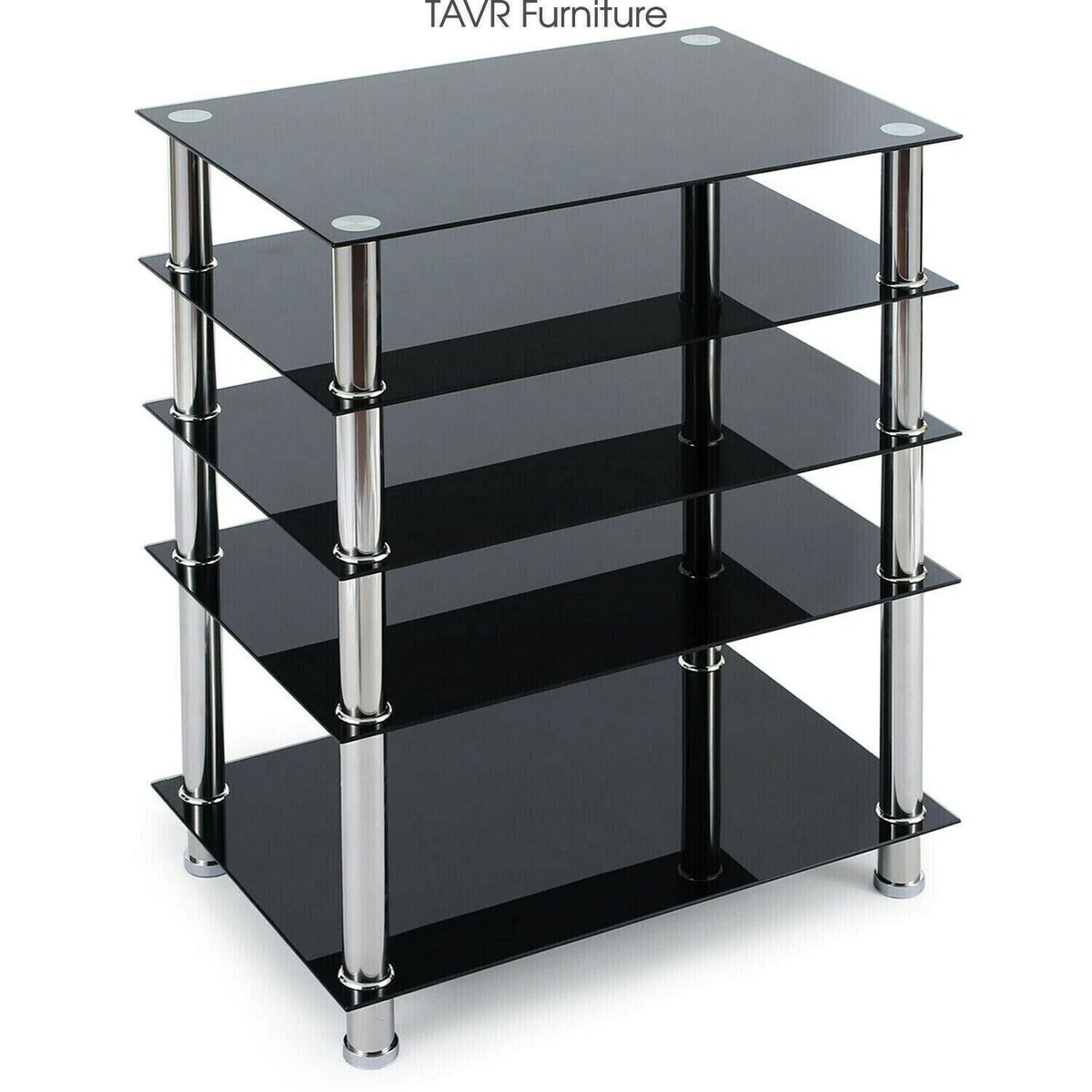 Black Glass Shelves For Electronics
