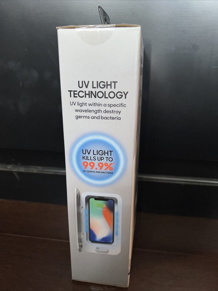 Phone cleaner SHARPER IMAGE UV Clean Zone Charger Portable Kills 99.9% ...