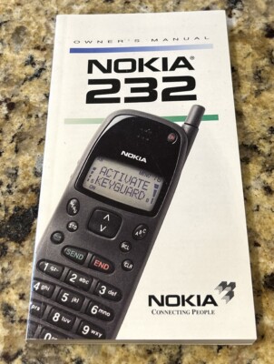 NOKIA 232 OWNERS MANUAL ENGLISH/SPANISH SOFT COVER VINTAGE MINT! | eBay