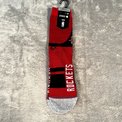 Stance Houston Rockets Crew Socks Men's Medium 6-8.5 Red NBA Crew Socks ...