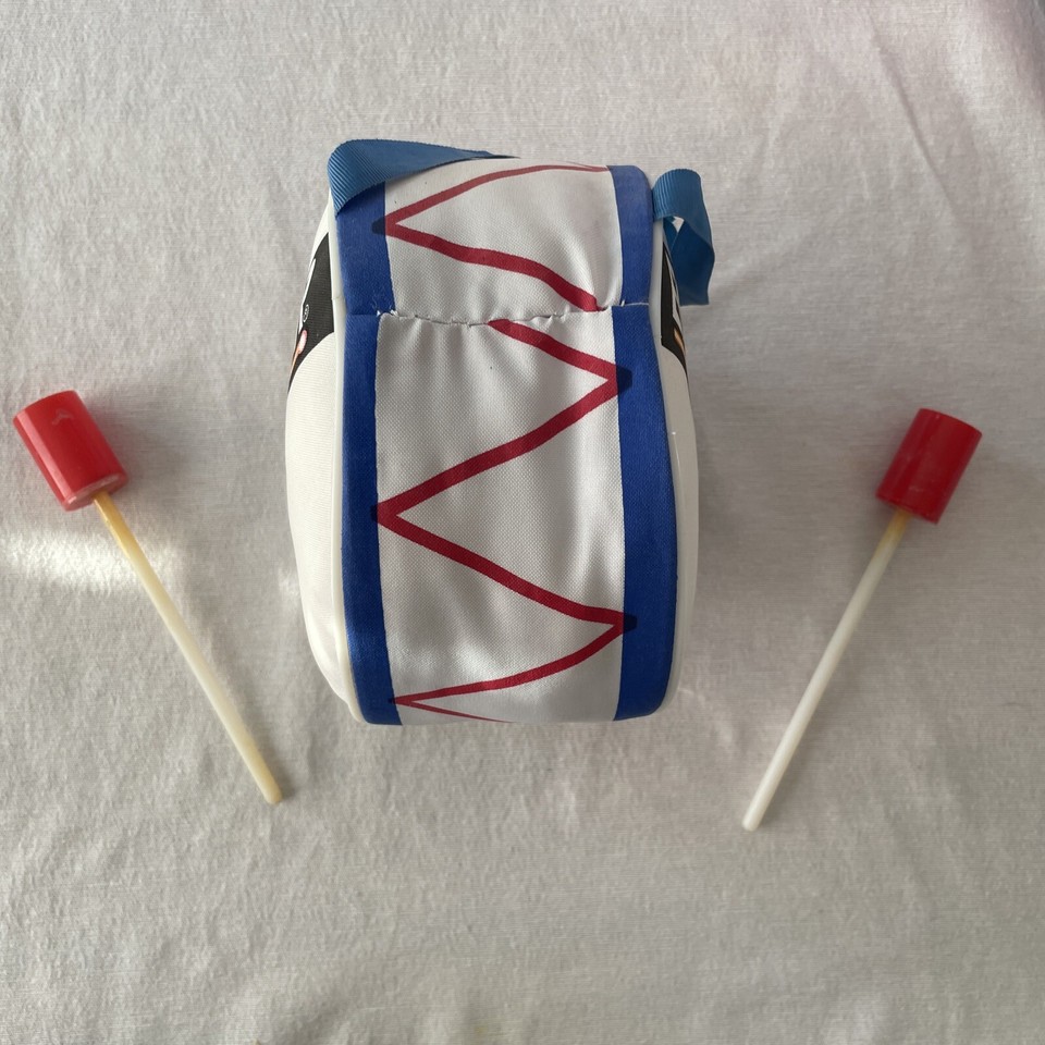 Vntg 1997 ENERGIZER BUNNY 22" Pink Plush Battery Rabbit DRUM &Sticks ...