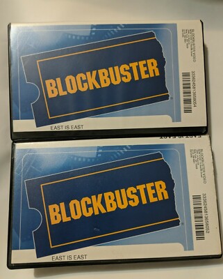 2 Blockbuster Video vintage VHS Empty Clamshell case with Logo | eBay