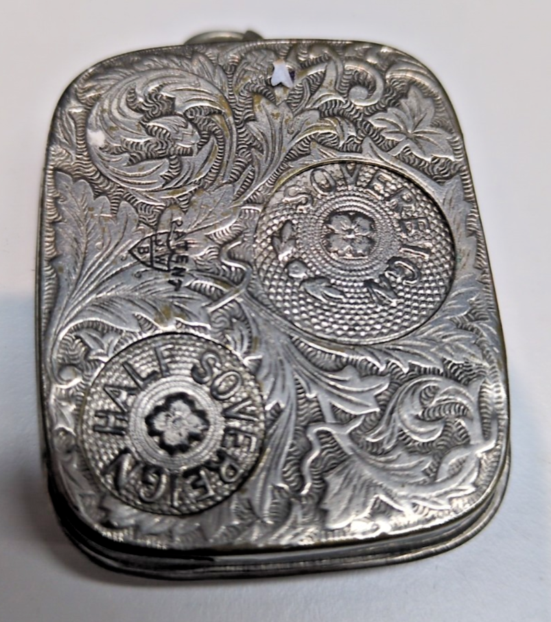 COLLECTION ANTIQUE SOVEREIGN COIN HOLDER CASE WALLET LEATHER PURSE LOT ...