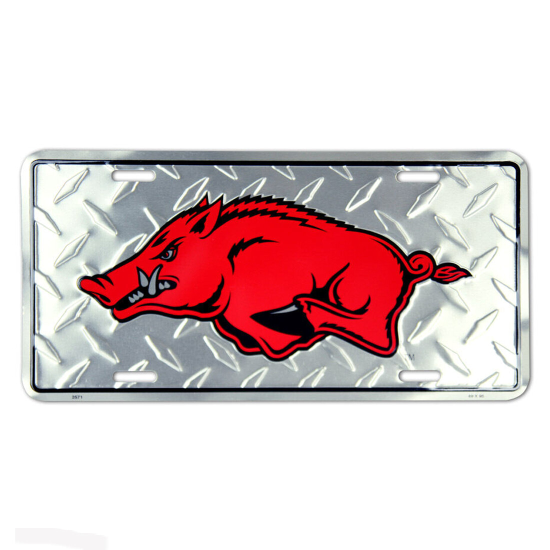 Brand New! University of Arkansas Razorbacks Diamond Plate License ...