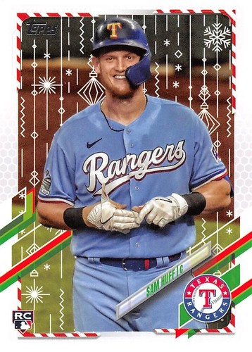 2021 Topps Holiday #HW53 Sam Huff RC Rookie Card Texas Rangers 💎⚾💎 | eBay