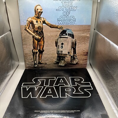 Vinyl Record LP Star Wars Lot of 2 Movie Soundtrack & Story Book Album ...