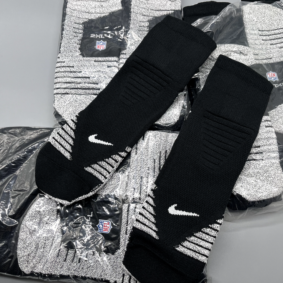 2XL - NIKE NFL Team Issued Black Compression Grip Ankle Socks Men 2XL ...
