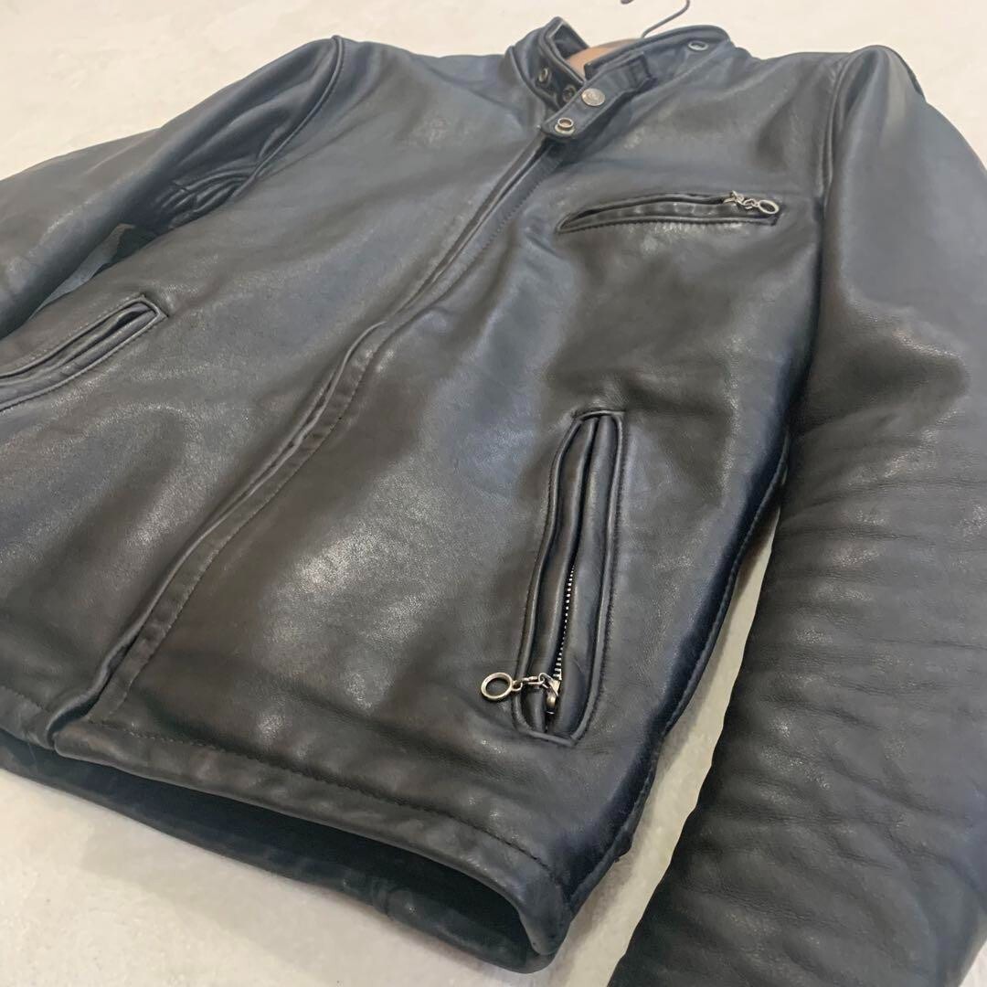 Schott 641 Single Riders Jacket With Bore Liner Men S… - Gem