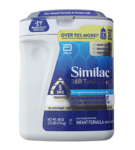 Similac 360 Total Care 2.5lb Milk-Based Powder Infant Formula Exp. 05 ...