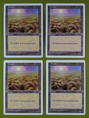 Plains (432) x4 Fifth Edition 5th 4x Magic the Gathering MTG White ...