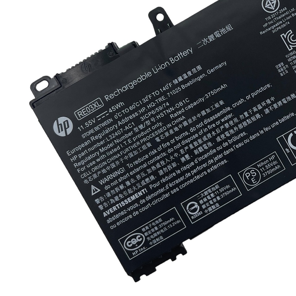 Genuine OEM 45Wh RE03XL Battery For HP ProBook 430 440 450 455R G6 ...
