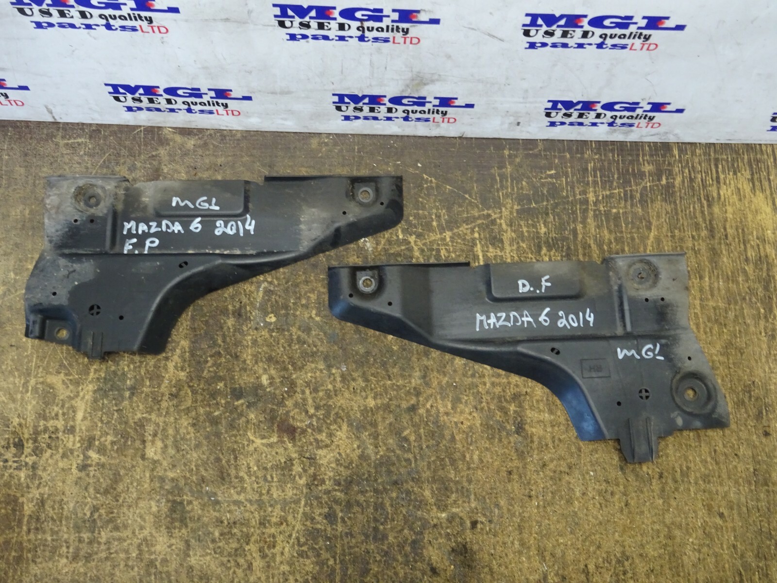 MAZDA 6 MK3 UNDERTRAY UNDERBODY COVER FRONT PAIR GHP956077 GHP956076 ...