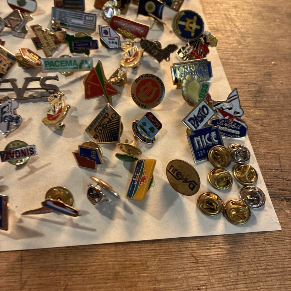 Classic Vintage Large Lot Off Mixed Pin Badges To Many To List Job Lot ...