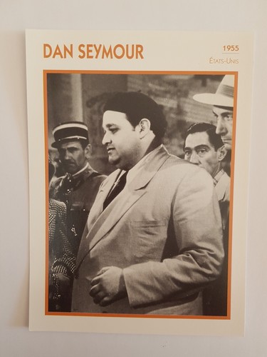 DAN SEYMOUR - CARTE FICHE CINEMA PORTRAIT DE STAR | eBay