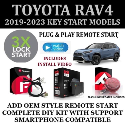 Plug & Play Remote Start 2019-2023 TOYOTA RAV4 Key Start 3X LOCK | eBay