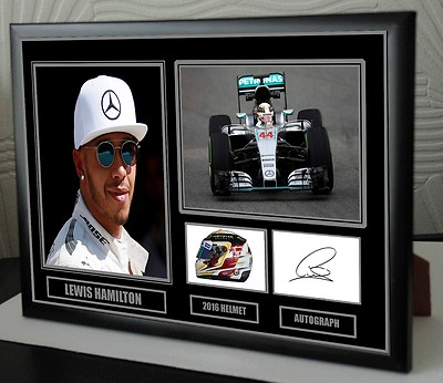 Lewis Hamilton Black Framed Signed "Great Gift" | eBay