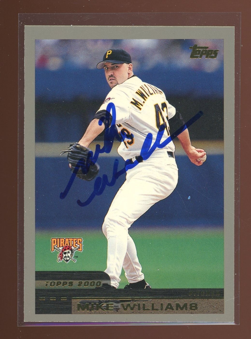 2000 Topps MIKE WILLIAMS Signed Card autograph auto PIRATES PHILLIES | eBay