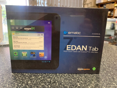 Ematic EGS006-BL 7" 4GB Edan Blue Android Tablet with Jelly Bean New ...