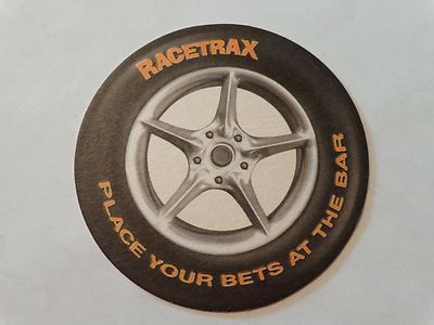 Beer Collectible Coaster: RACETRAX ~ Place Your Bets At the Bar ...