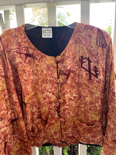 Boho Festival Cropped 100%Rayon Made Indonesia Wild Fun Jacket M ...