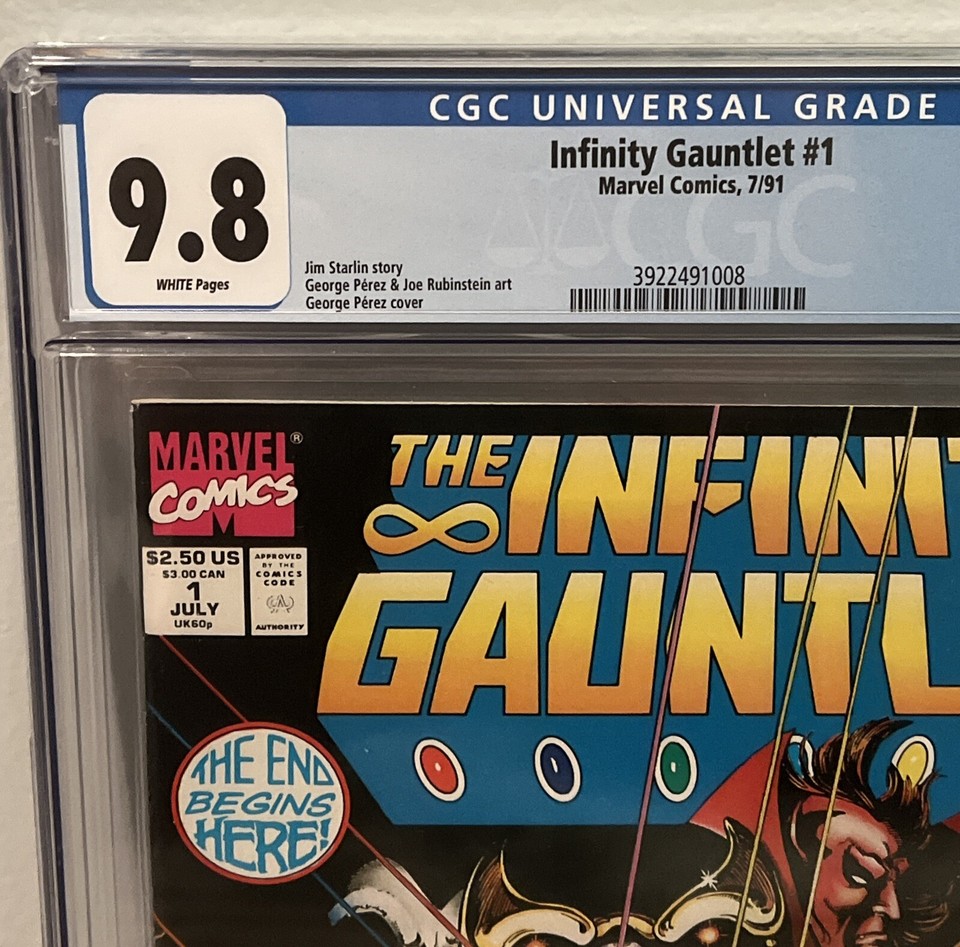 Infinity Gauntlet #1 Vol. 1 (1991) Marvel Comics - 1st Printing - CGC 9 ...