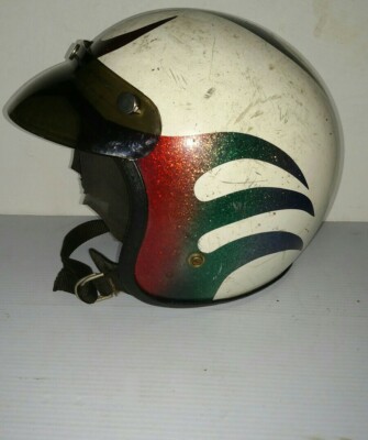 Vintage hot rod motorcycle helmet | eBay