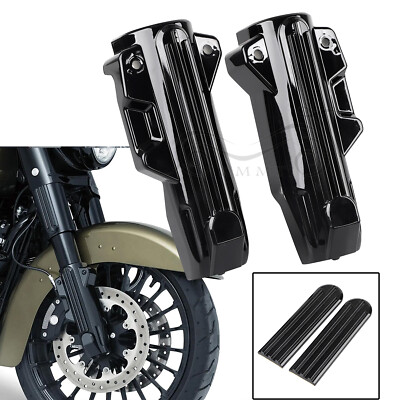 Lower Fork Covers Upper Fork Slider Accent For Harley Touring FLH FLT ...