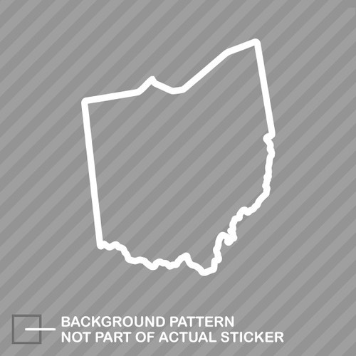 Ohio Outline Sticker Decal Vinyl OH | eBay
