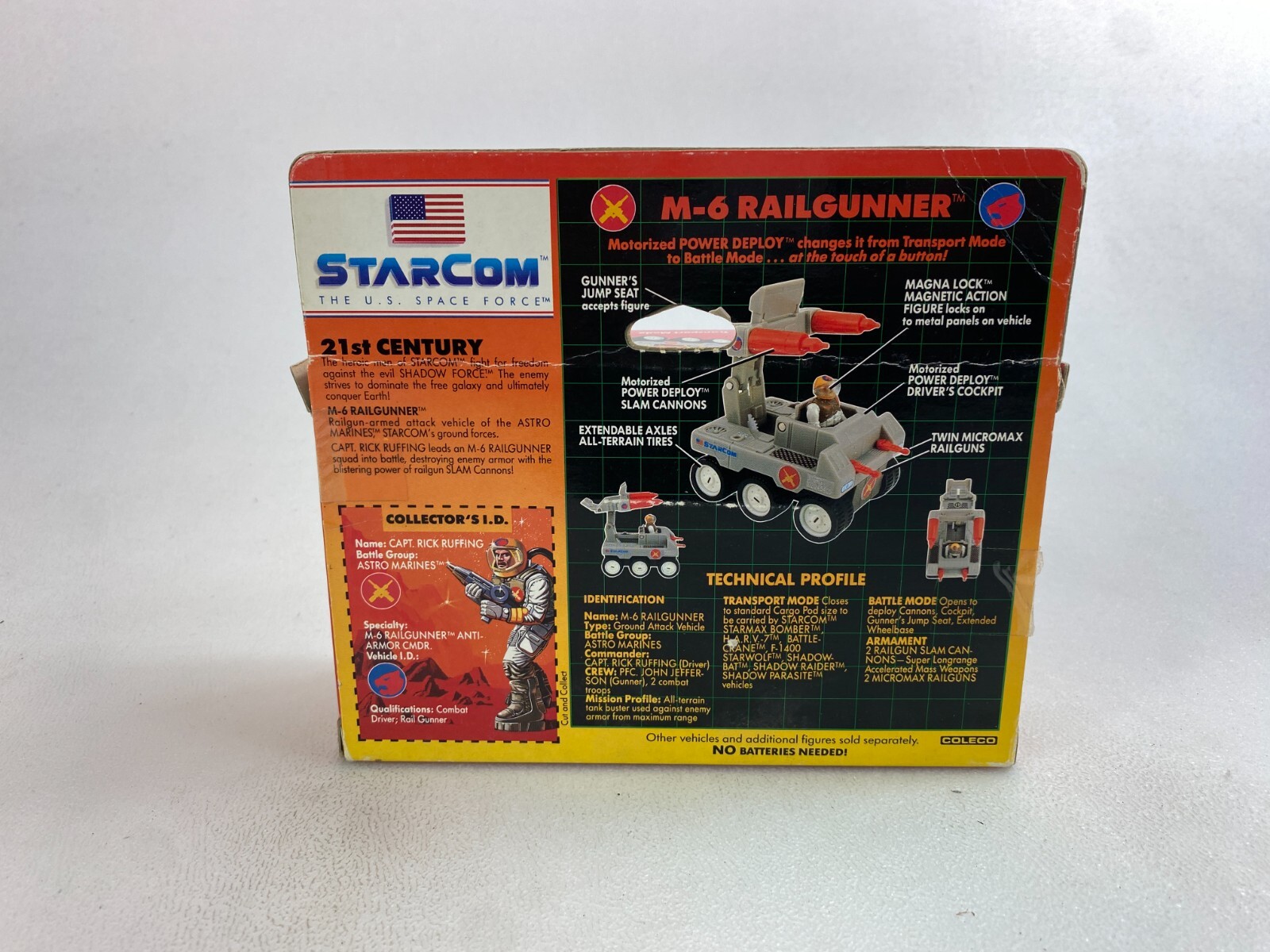 M-6 Railgunner Vintage Starcom Vehicle New Opened Box 1986 Coleco 80s IO | eBay