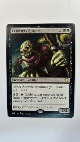 MTG Innistrad Midnight Hunt Commander Cemetery Reaper #108 Magic the ...