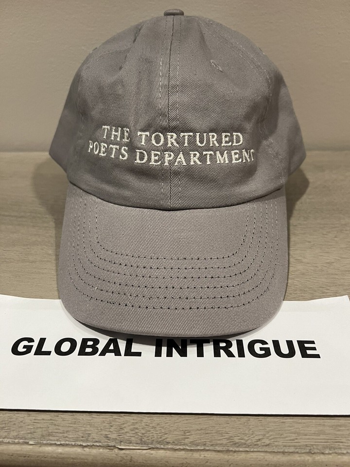 The Tortured Poets Department Smoke Gray Dad Hat Cap Taylor Swift TTPD ...
