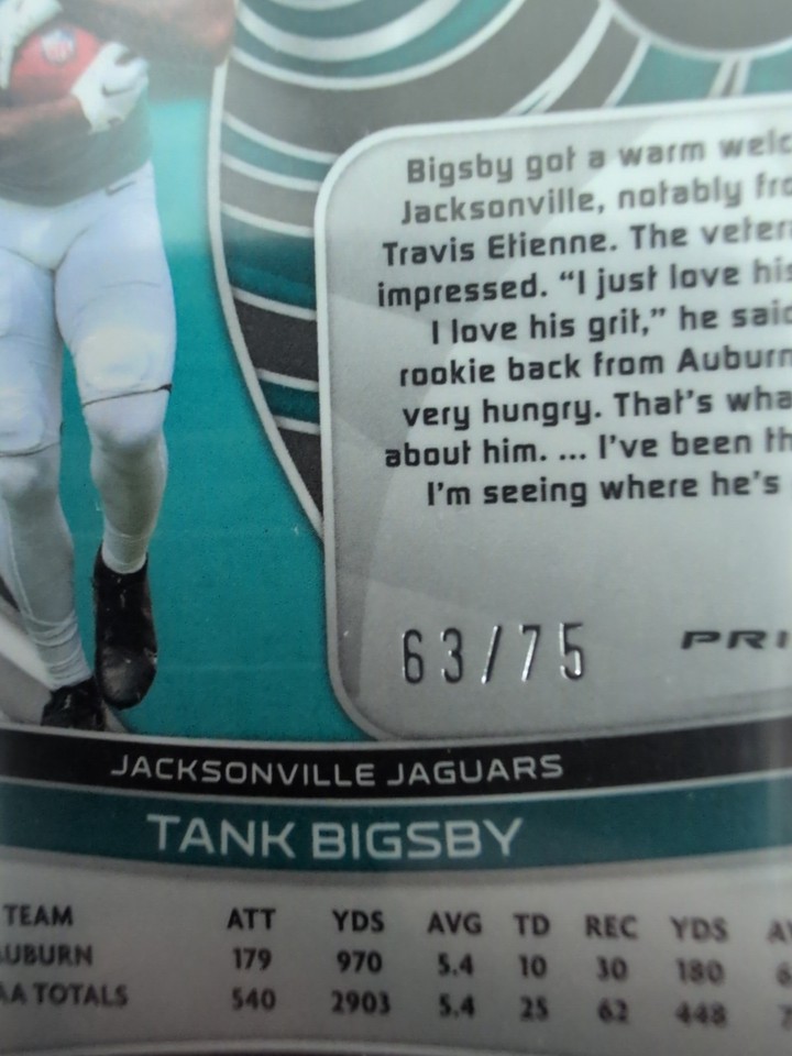 2023 Panini Spectra - Rookies Tank Bigsby #161 Hyper Prizm /75 (RC) | eBay