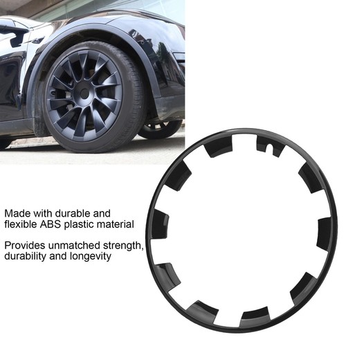 _Matte Black 4Pcs Car Wheel Rim Protectors Hub Rim Protection Guards ...